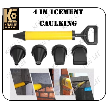 4IN1 CEMENT CAULKING CEMENT MARTAR GUN W/4 NOZZLE CEMENT LIME PUMP ...