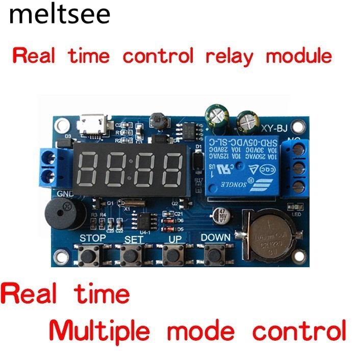 DC 5V LED Digital Real-time Relay Module Clock Control Switch Delay ...