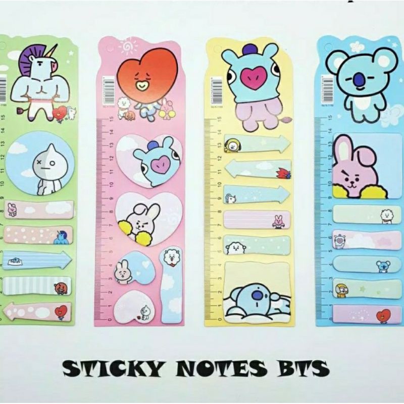 Sticky Notes Funny - Sticky Notes Bt21 - Bts Teachers | Shopee Malaysia