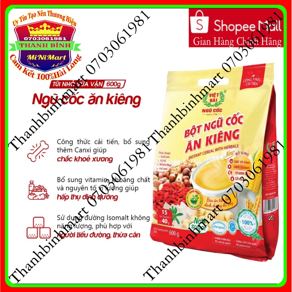 Viet Dai Diet Cereal Powder 600g (15 packs x 40gr) | Shopee Malaysia
