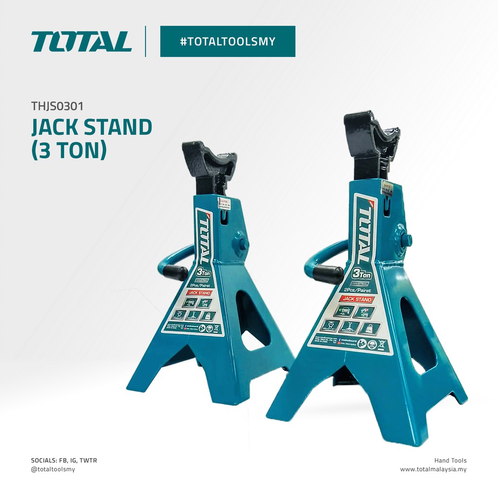 TOTAL Jack Stand (2 Pcs) THJS0301 | Shopee Malaysia