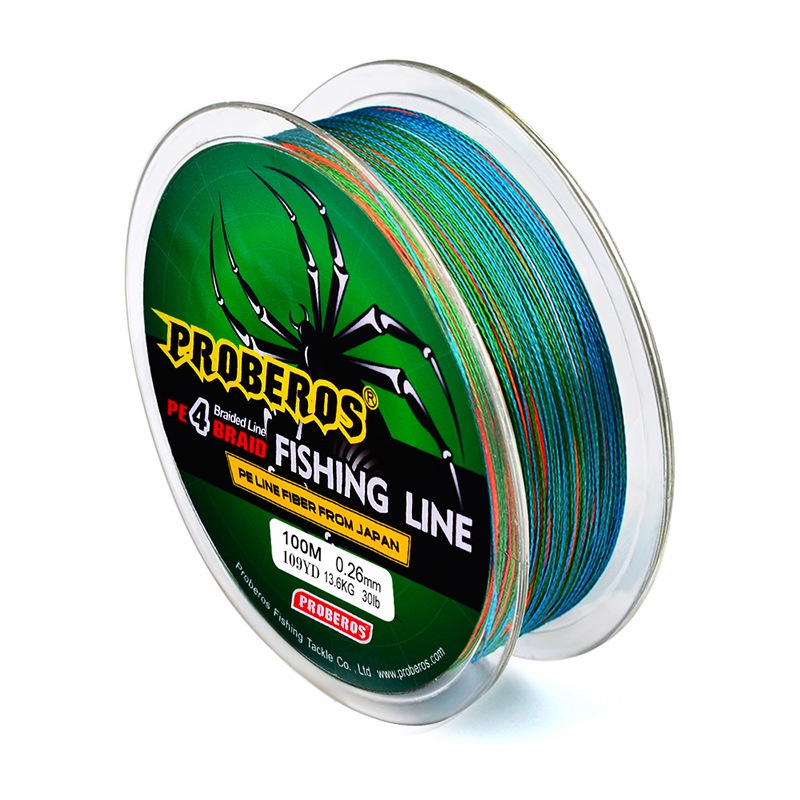 KFT Proberos Braided Fishing Line PE 100M x4 Tali Pancing Benang ...