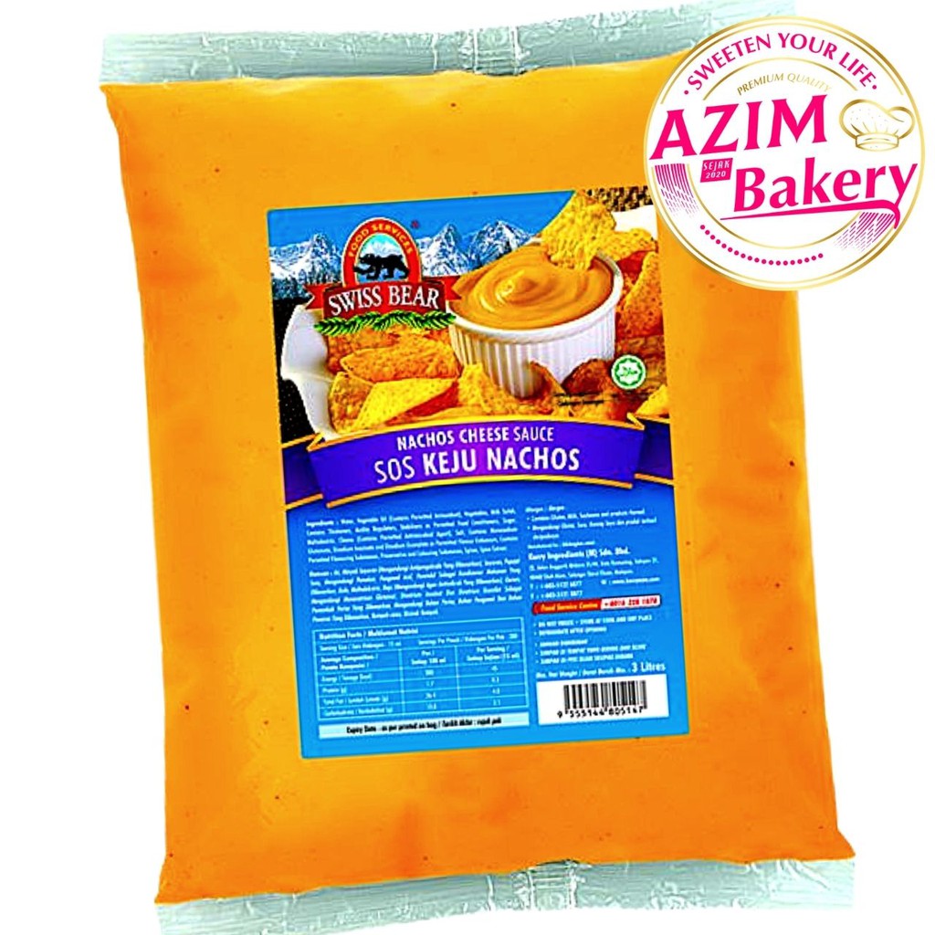 Nacho Cheese Sauce 1kg | Sos Keju Nacho | Nachos Cheese Sauce | Sos ...