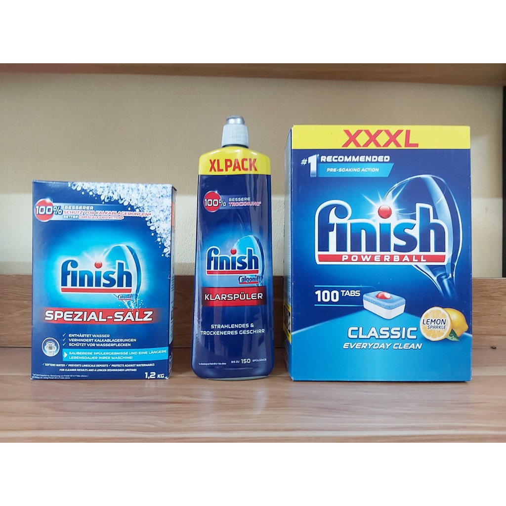 Combo of Finish classic dishwashing tablets 100 tablets + 1.2kg ...
