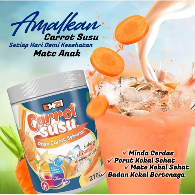 [ORIGINAL HQ] Carrot SUSU Minuman untuk kesihatan MATA,MINDA ...