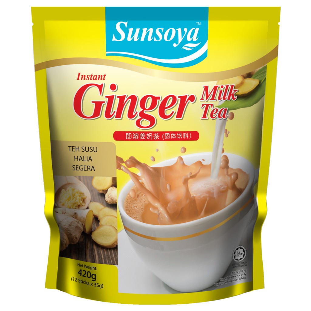 SunSoya Instant Ginger Milk Tea (35g x 12 sachet) 姜奶茶 | Shopee Malaysia