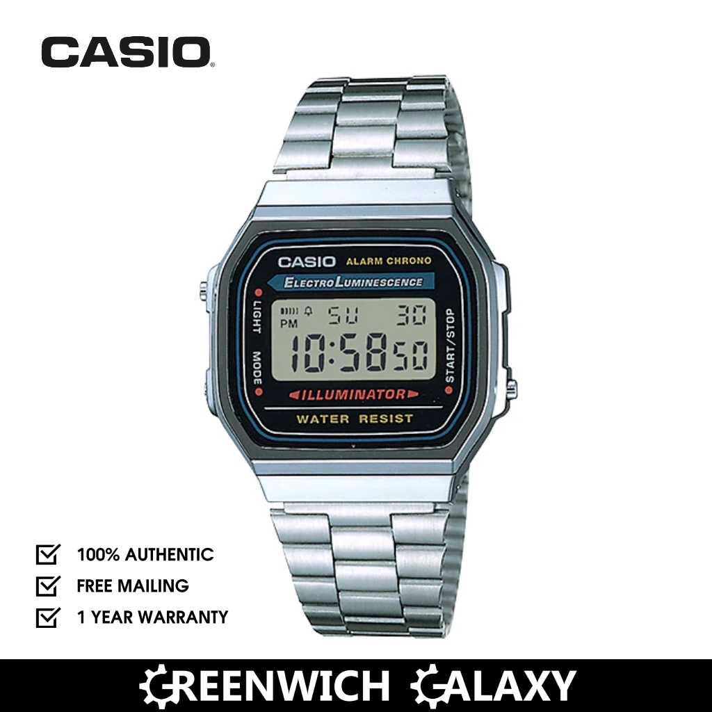 Casio Vintage Digital Watch (A168WA-1) | Shopee Malaysia