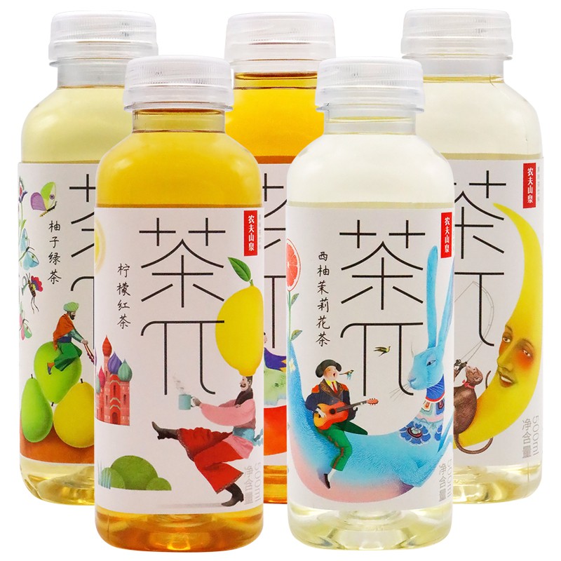 Nongfu Spring Cha Pai Fruit Beverage Flavored Tea 500ml 农夫山泉•茶π系列 ...