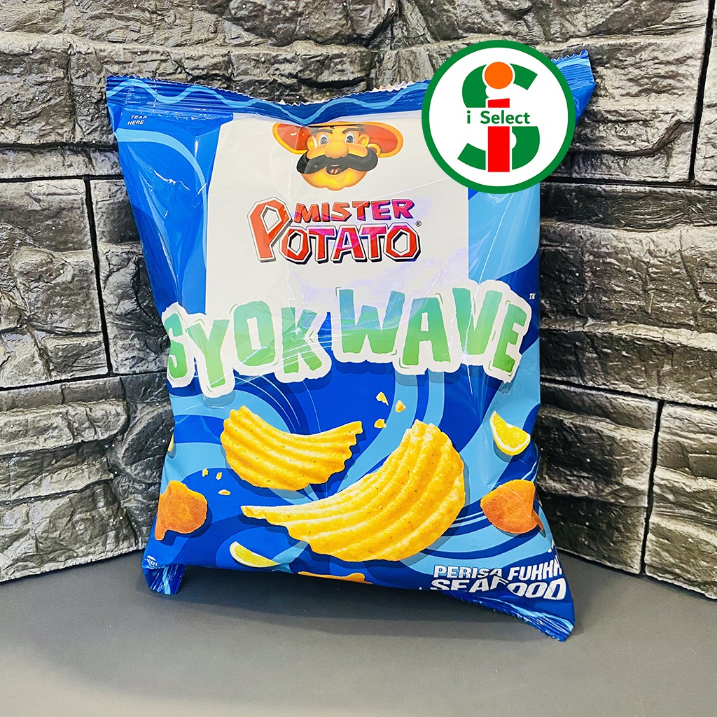 Halal Mister Potato Syok Wave Potato Chips Spicy Chicken BBQ Seafood ...