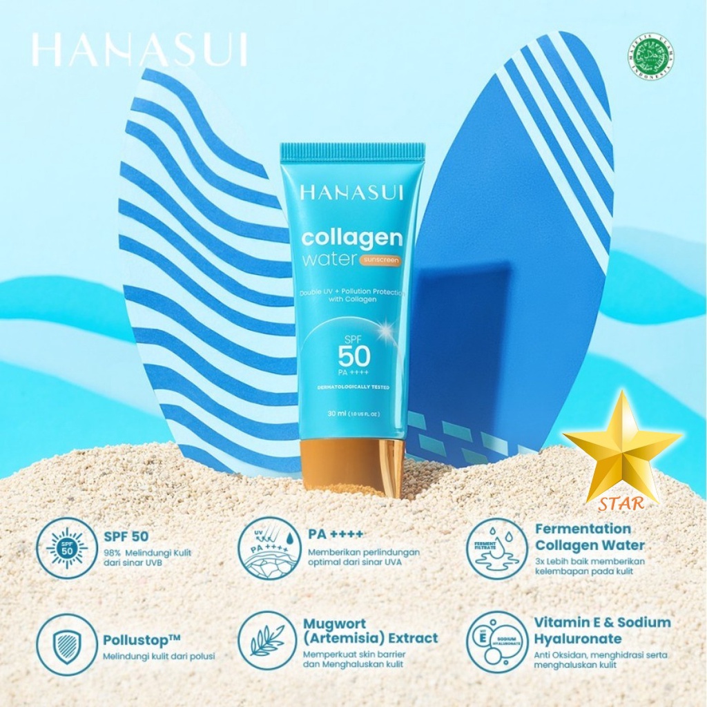 Original Hanasui Collagen Water Sunscreen Sunblock Sun Screen ...