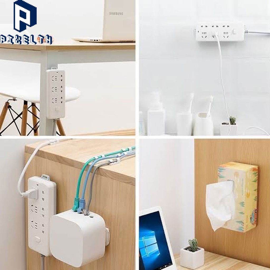 PIXELTH Is Attached To A Three-Eye Plug Multipurpose Movable Wall Power ...