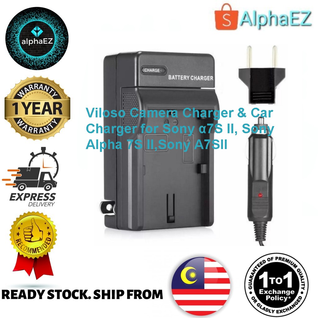 Viloso Camera Charger & Car Charger for Sony α7S II, Sony Alpha 7S II ...