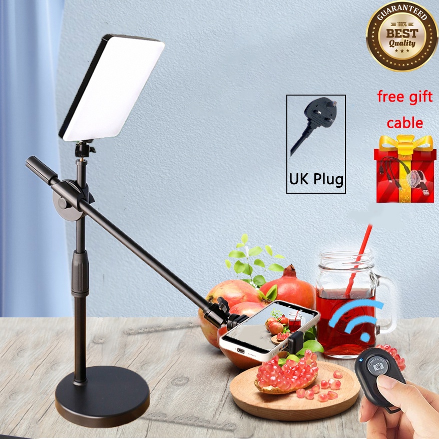 11Inch Photography Lighting Phone Panel light Stand with phone holder ...