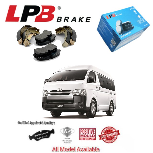 Toyota Hiace Van 2.5 KDH200 2006-Present(FRONT / REAR) LPB Brake Pad ...