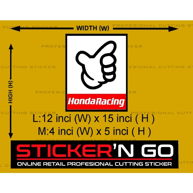 STICKER CUSTOM NO GOOD HONDA RACING | Shopee Malaysia