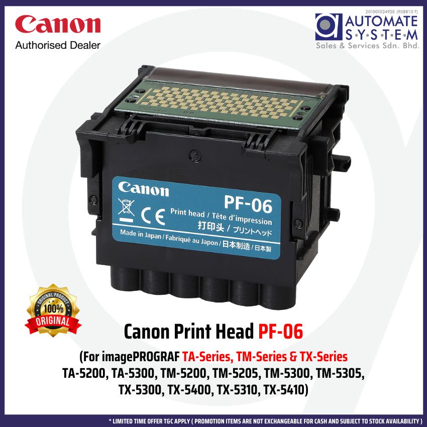 Canon Print Head PF-06 | TA Series | TM Series | TX Series | GP Series | Shopee Malaysia