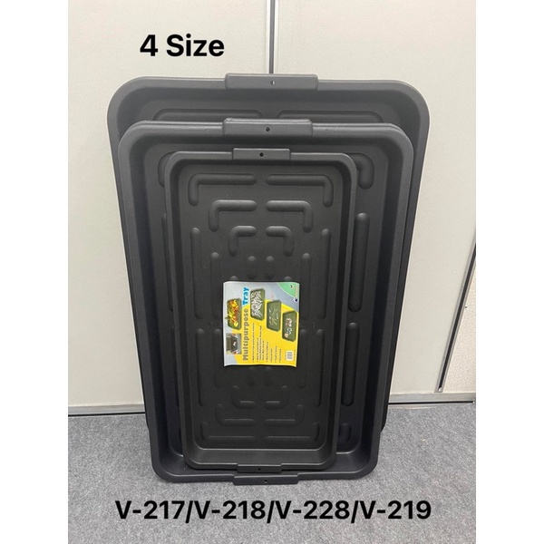 Visionware Multipurpose Car Boot Trunk Tray Plastic Wet Dry Black Stall ...
