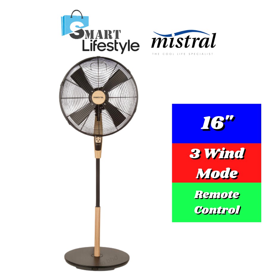 Mistral Stand Fan With Remote (16") MSF1615R | Shopee Malaysia