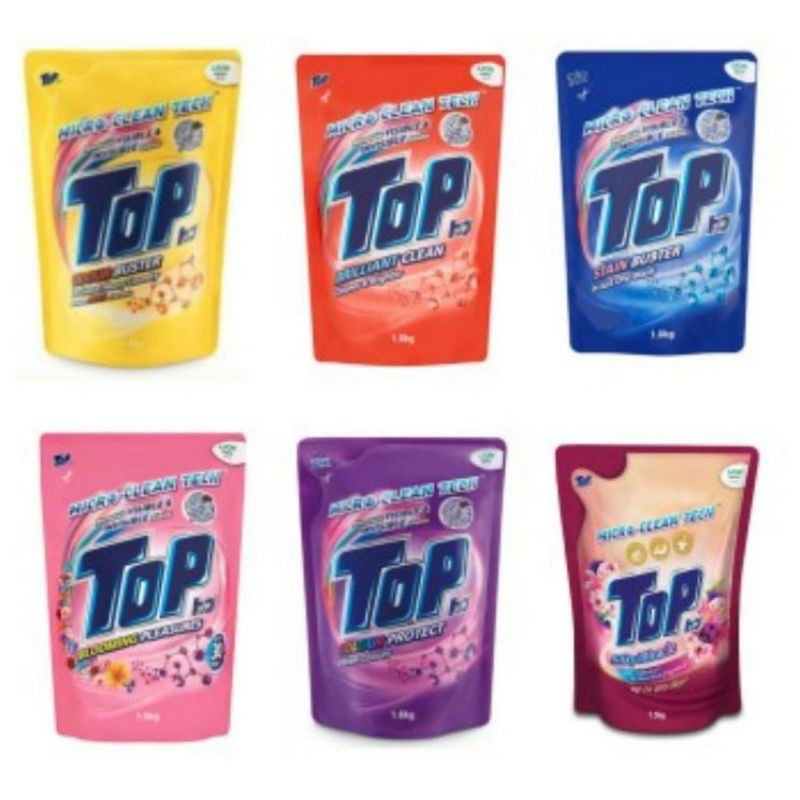 SABUN TOP LIQUID LAUNDRY DETERGENT 1.8KG REFILL PACK | Shopee Malaysia