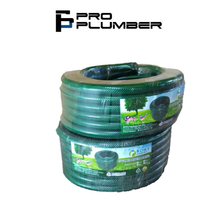 20 Meter Rowy Getah Paip PVC Water Pipe Reinforce Water Hose Garden ...