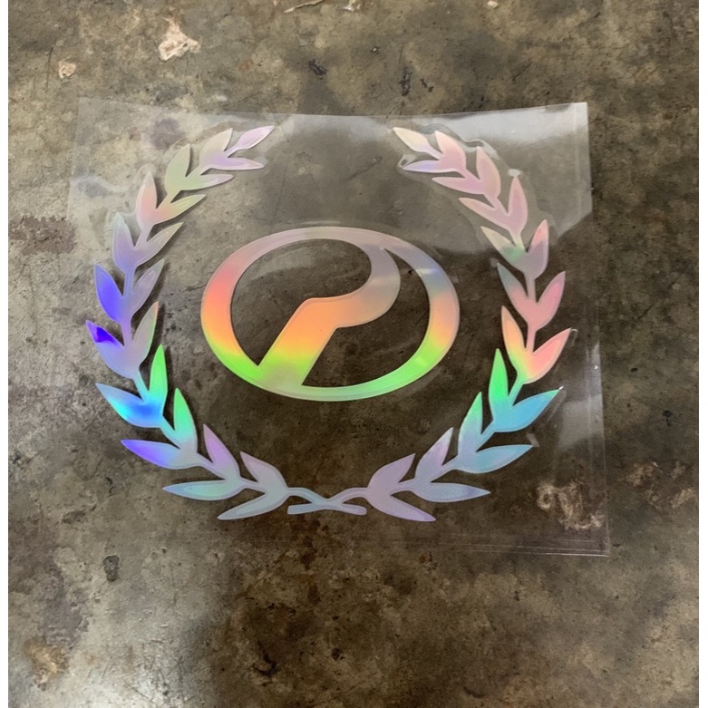 car sticker laser rainbow colour sticker bonet sticker perodua proton ...