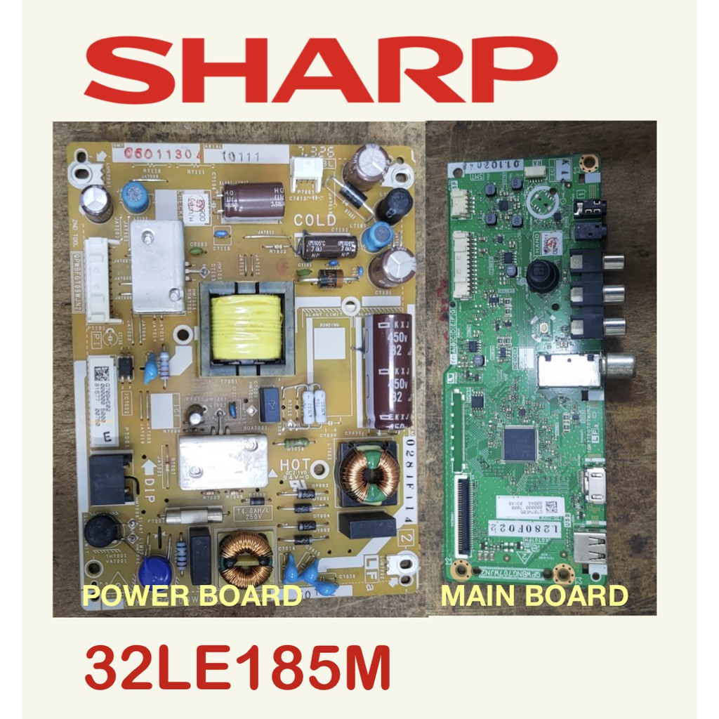 SHARP LED TV LC32LE185M 32LE185M Power Board QPWBFG709WJN2 Main Board ...