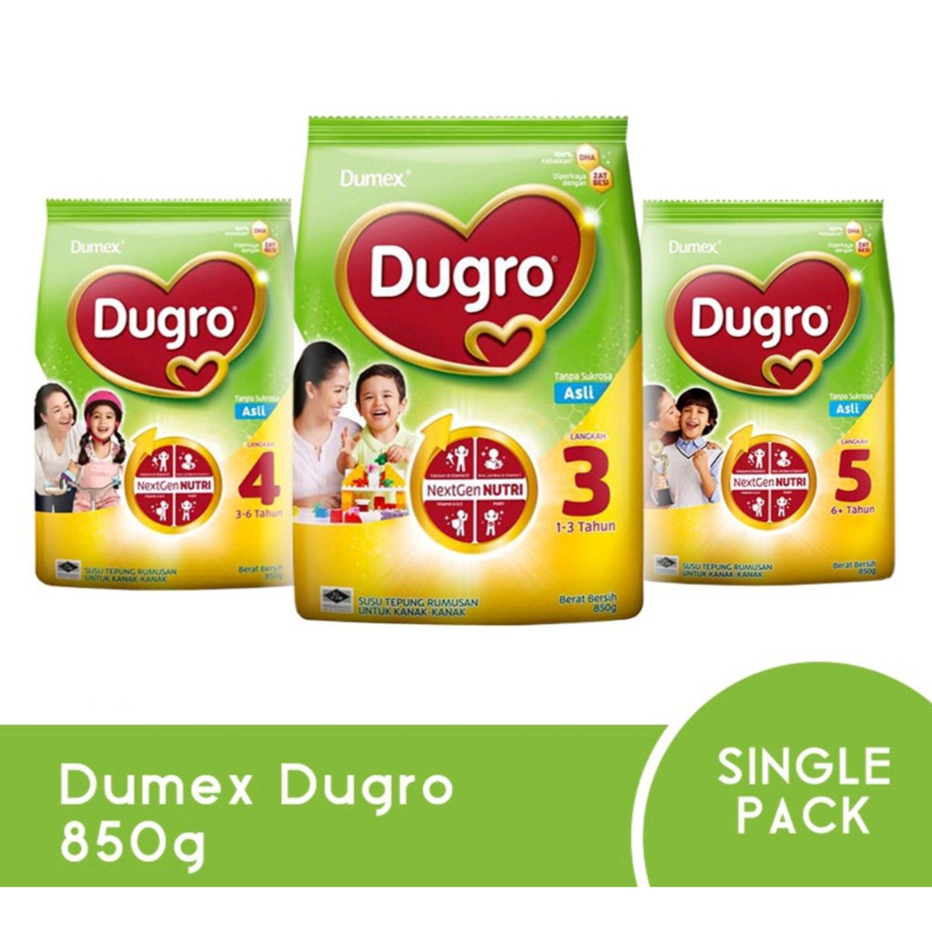 Dumex Dugro 3 / 4 / 5 Plain Asli/Honey Madu 850g | Shopee Malaysia