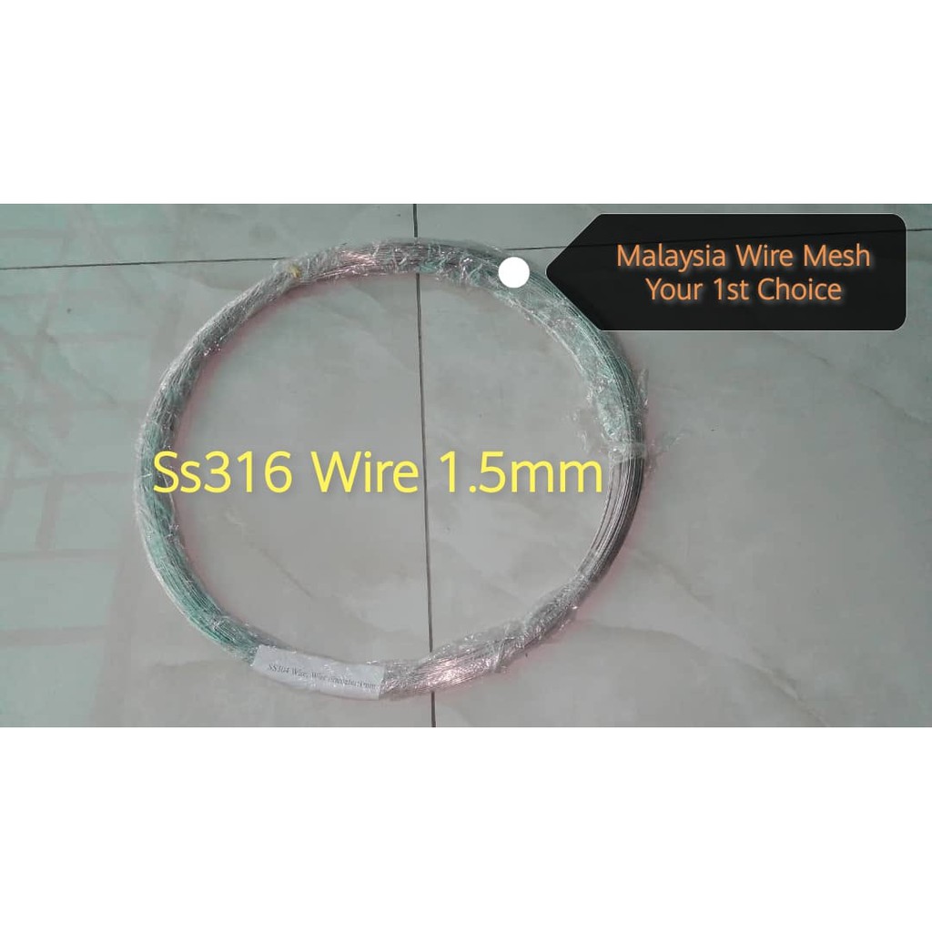 SS316 Stainless Steel Wire Soft Tie Wire 1.5mm | Shopee Malaysia