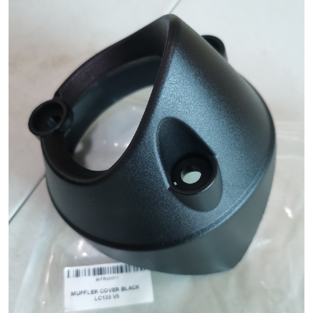 Exhaust muffler cover end cap yamaha LC135 NEW V5 V6-(BLACK) | Shopee ...