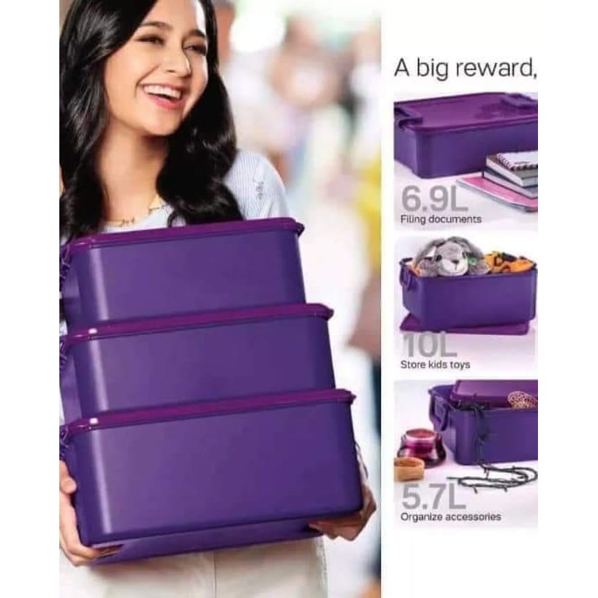 Tupperware Full Set Level Treasure Keeper | Shopee Malaysia
