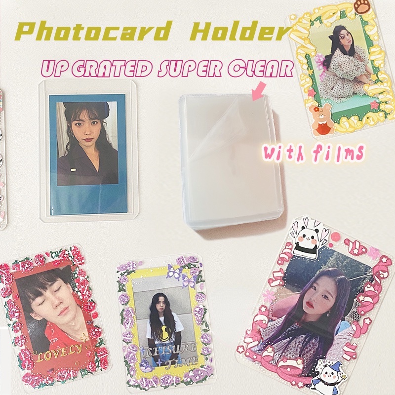 B8 Toploader High Clarity Photocard Case with Films Hard Photo Card ...