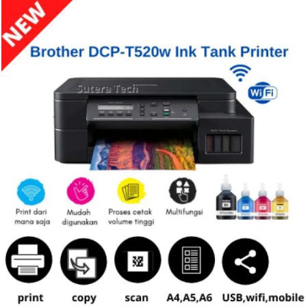 BROTHER DCP-T220 DCP-T420W DCP-T520W 3 IN 1 WIFI INK TANK PRINTER (T510W) | Shopee Malaysia