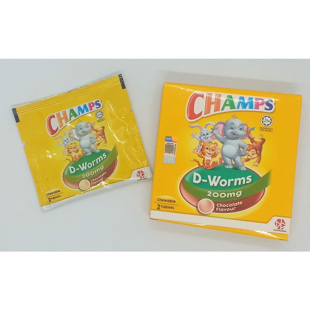 CHAMPS D-Worms 6 (2's) | Shopee Malaysia