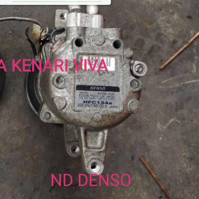 KELISA KENARI VIVA KANCIL COMPRESSOR AIRCOND ND TYPE DENSO/SANDEN MADE ...