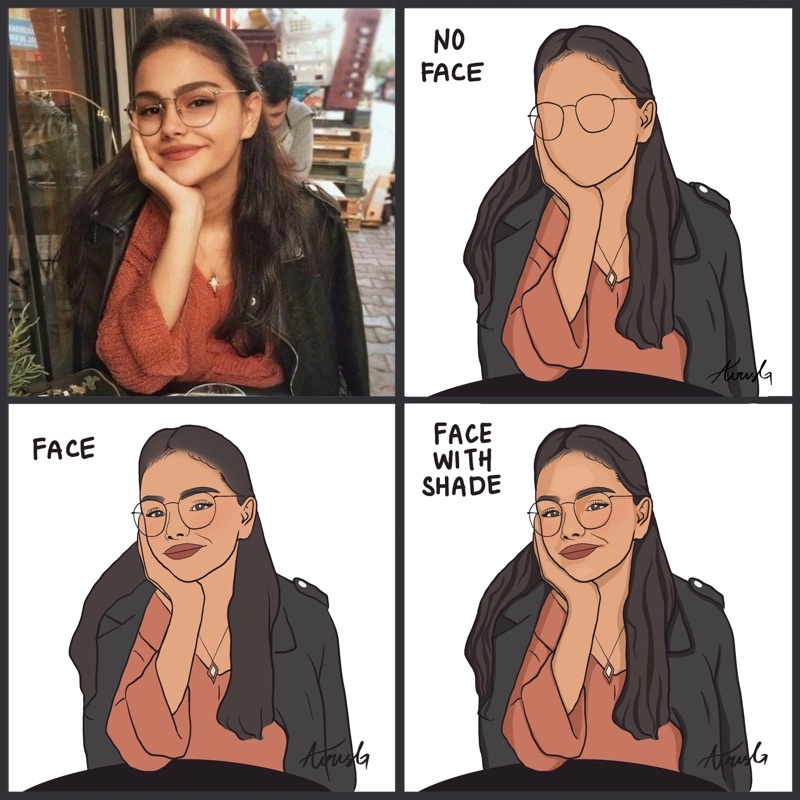 Customize Digital Portrait Illustration / Lukisan Digital (Soft-Copy ...