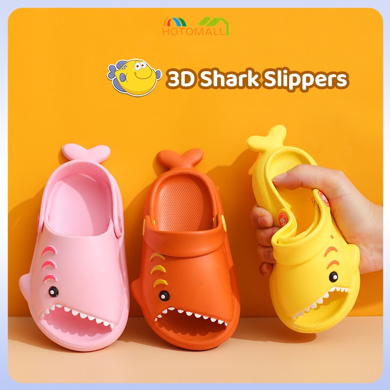 Anti-slip Kids' Baby Shark Slippers Beach Comfort Selipar 拖鞋 沙滩 ...