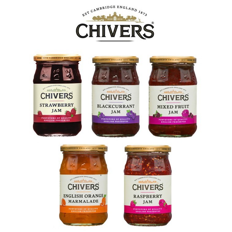 [WHOLESALE PRICE] Chivers Jam 340g - Strawberry / Blackcurrant / Mixed ...