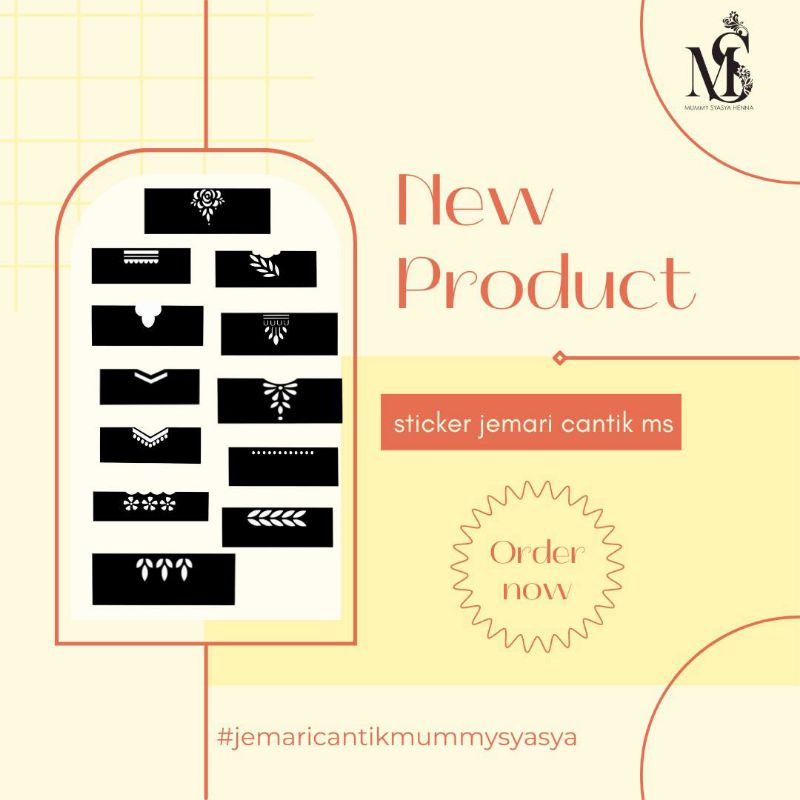 Sticker Inai Celup Cantik & Simple 🌹 | Shopee Malaysia