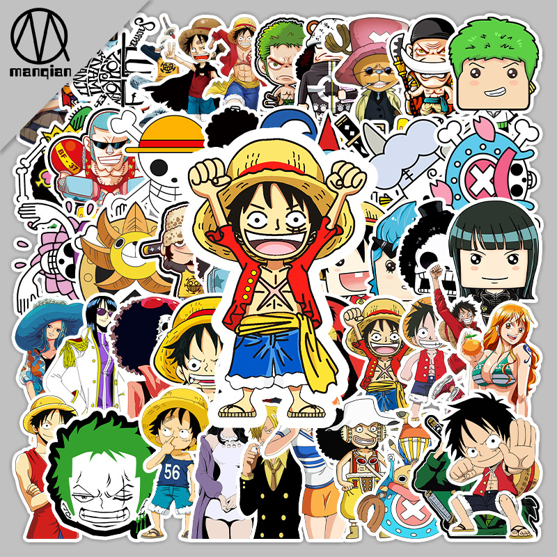 50PCS Classic ONE PIECE Cartoon DIY Luffy Stickers for Skateboard ...