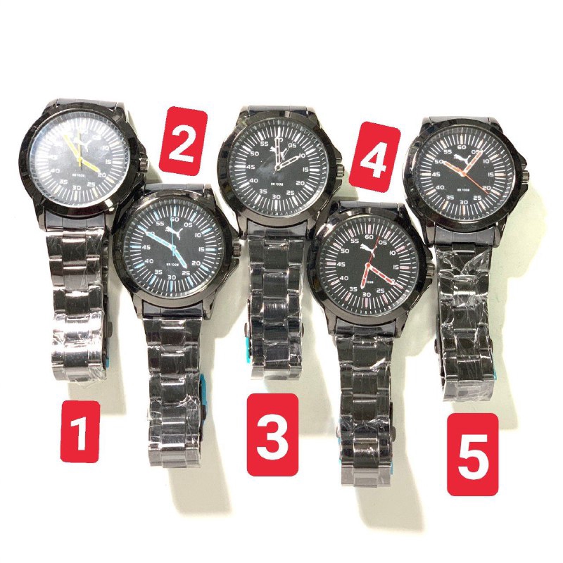 Jam Tangan besi lelaki perempuan Stainless Steel Watch Korea | Shopee ...