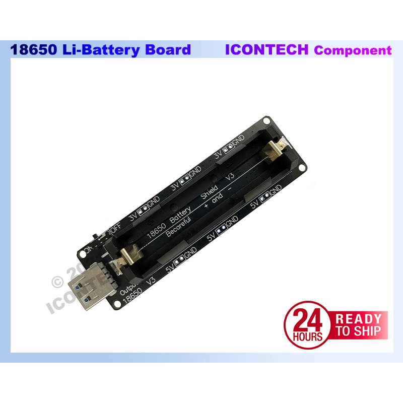 Two Channel 18650 Lithium Battery Shield V8 Mobile Power Expansion ...