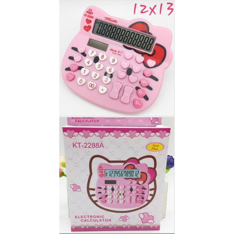 Calculator / Office Character Head Hello Kitty 12 Digit Cute Unique ...
