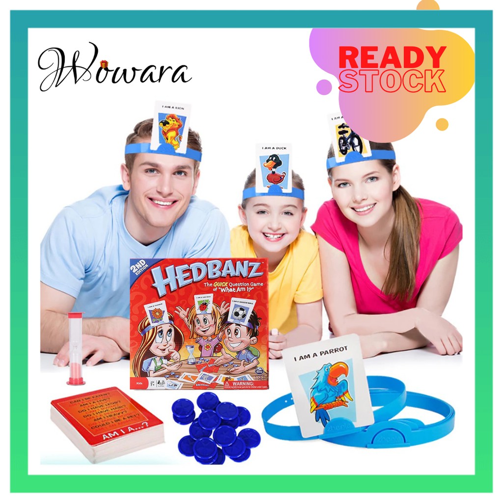 🔥Ready Stock in Malaysia🔥 Hedbanz Game English Board Game Wearing Card ...