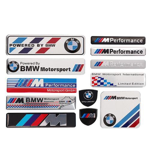 Metal Car Body Nameplate Sticker for BMW M Power M6 M8 E46 E60 E39 E90 ...