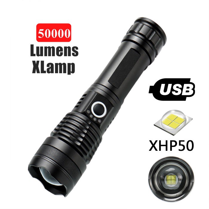 (READY STOK) Lampu / Torchlight / 50000 lumens XLamp XHP50 most ...
