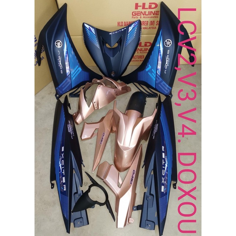 Ready Stock HLD Coverset Yamaha LC135 V1 V2 V3 V4 Doxou Sticker Tanam ...