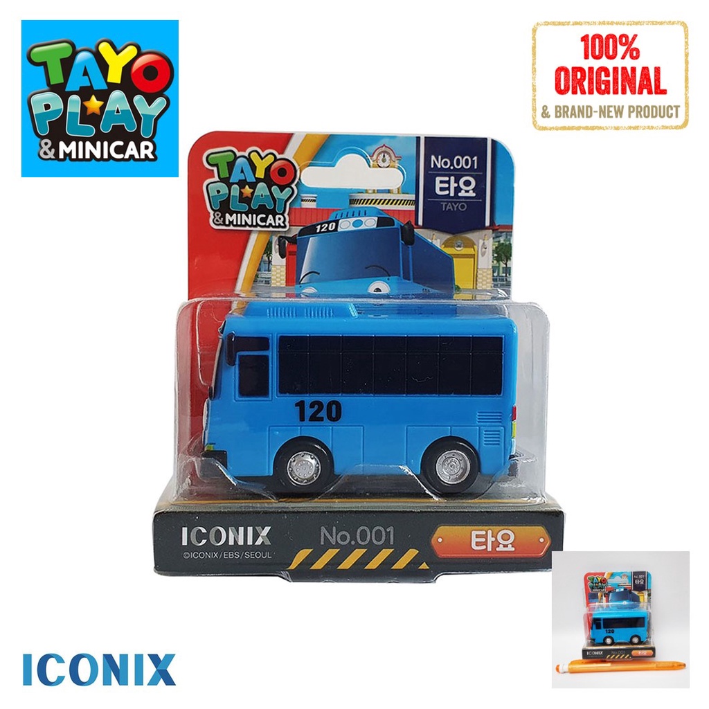 Iconix Tayo The Little Bus Play Minicar Tayo Korean Toys Animation Children's Toys Original 001 ...