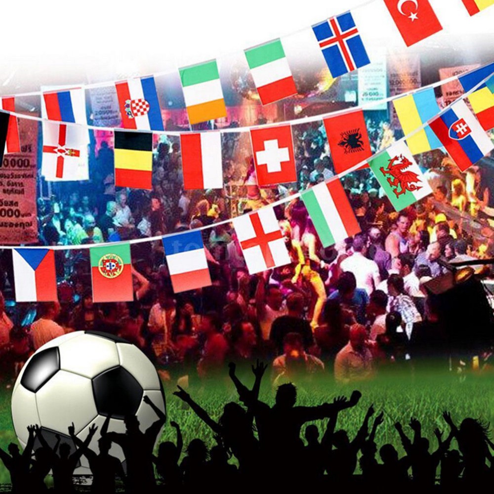 100X Countries String Flag 25M International World 82ft Bar Party ...