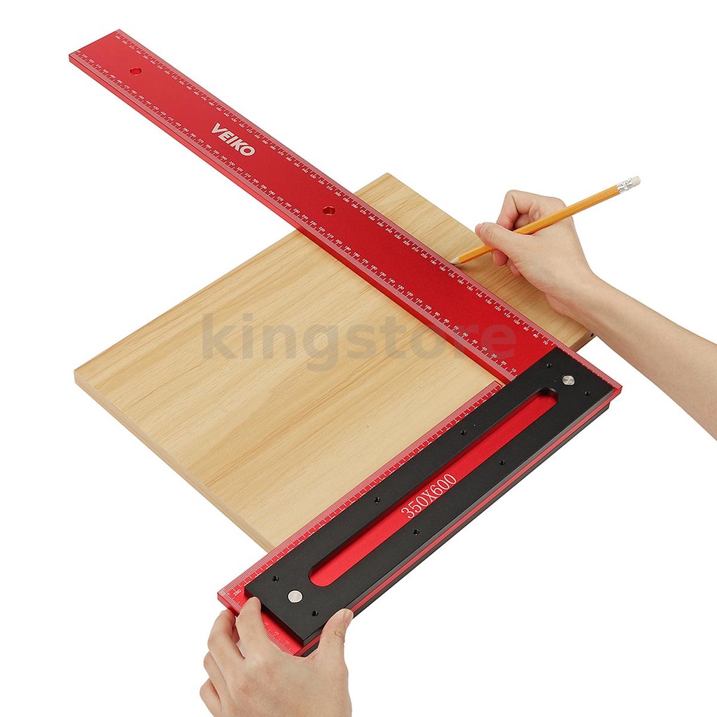 VEIKO 600mm Aluminum Alloy Carpenter Square Framing Square Right Angle ...