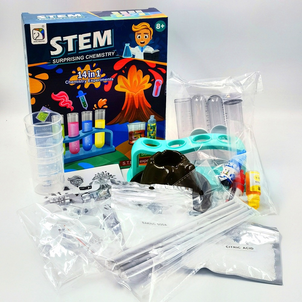 (Ready Stock) 14 in 1 Surprising Chemistry Kids Science Kits STEM ...